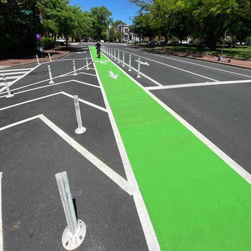 Multi-Medium Pavement Markings in Washington, D.C. | Equus Striping